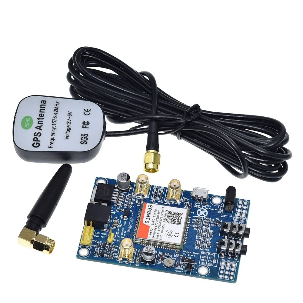 SIM808 GPRS/GPS Development Board – IPX/SMA with GPS Antenna Included ...