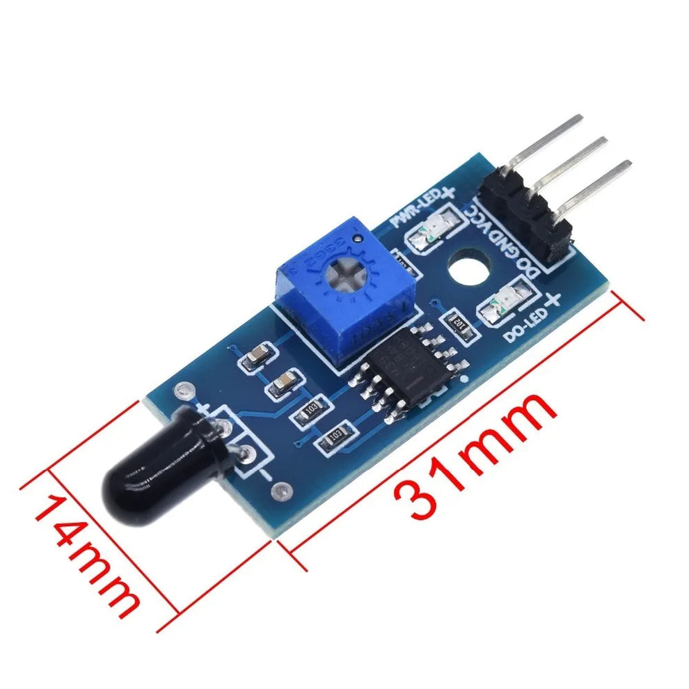 IR Flame Sensor Module – Infrared Fire Detection Sensor for Arduino – TechToast
