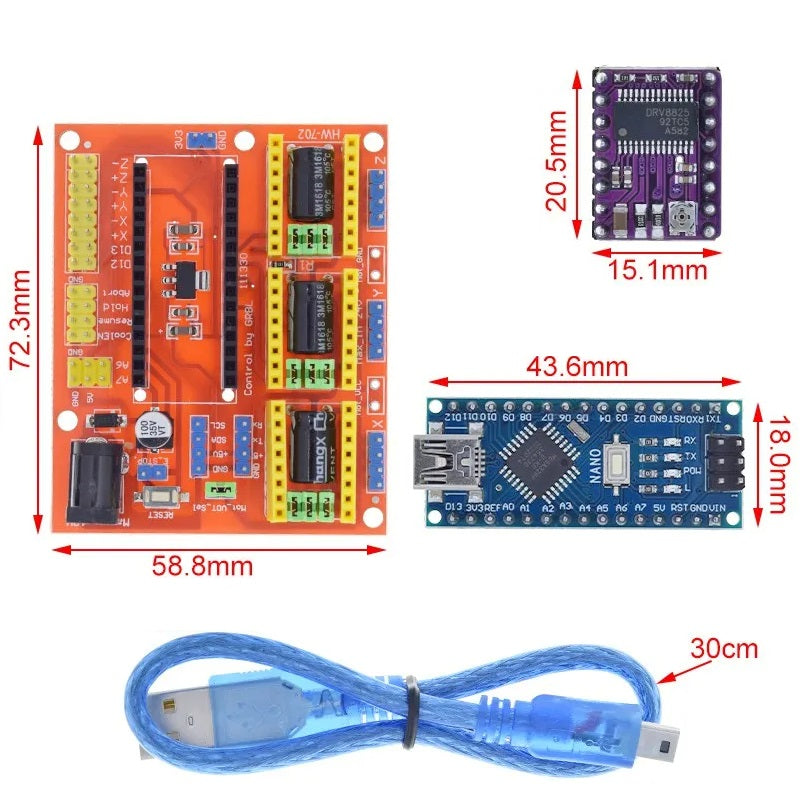 Arduino Nano CNC Shield V4 Kit | DRV8825 – Complete Solution for Your ...