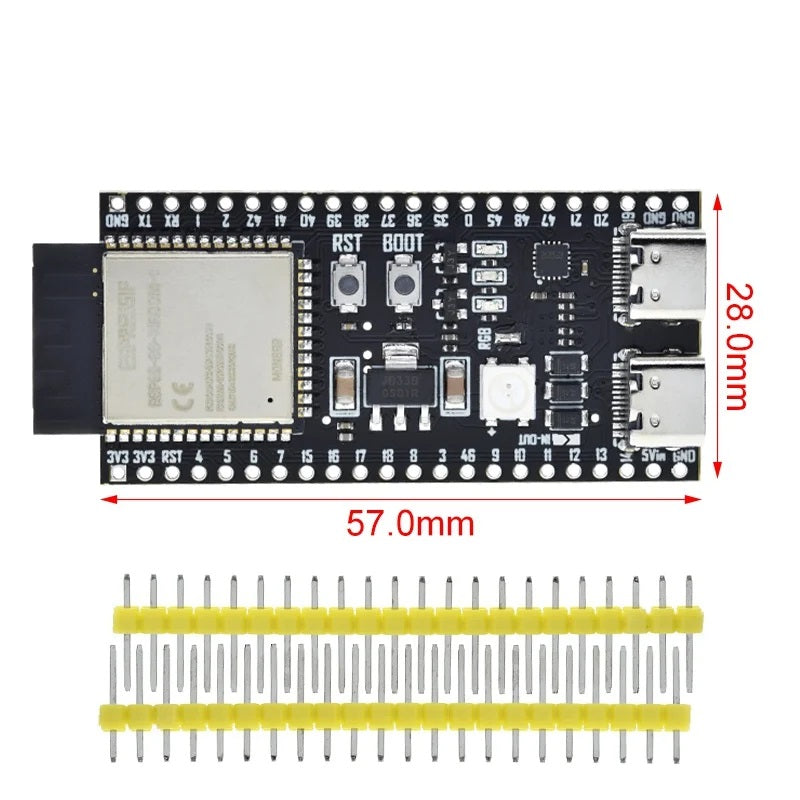 Esp32 S3 Development Board N16r8 16mb Flash Dual Usb Type C Techtoast